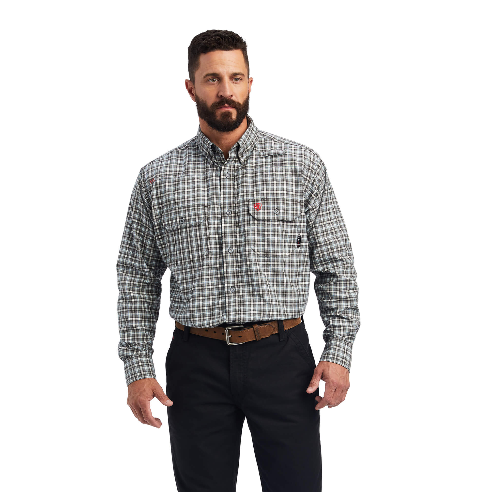 Ariat FR Men's Plaid Featherlight Work Shirt | 10039461