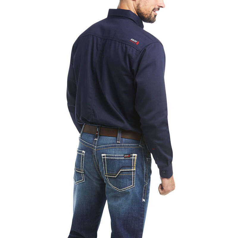 Ariat FR Men's Solid Work Shirt in Navy | 10018816